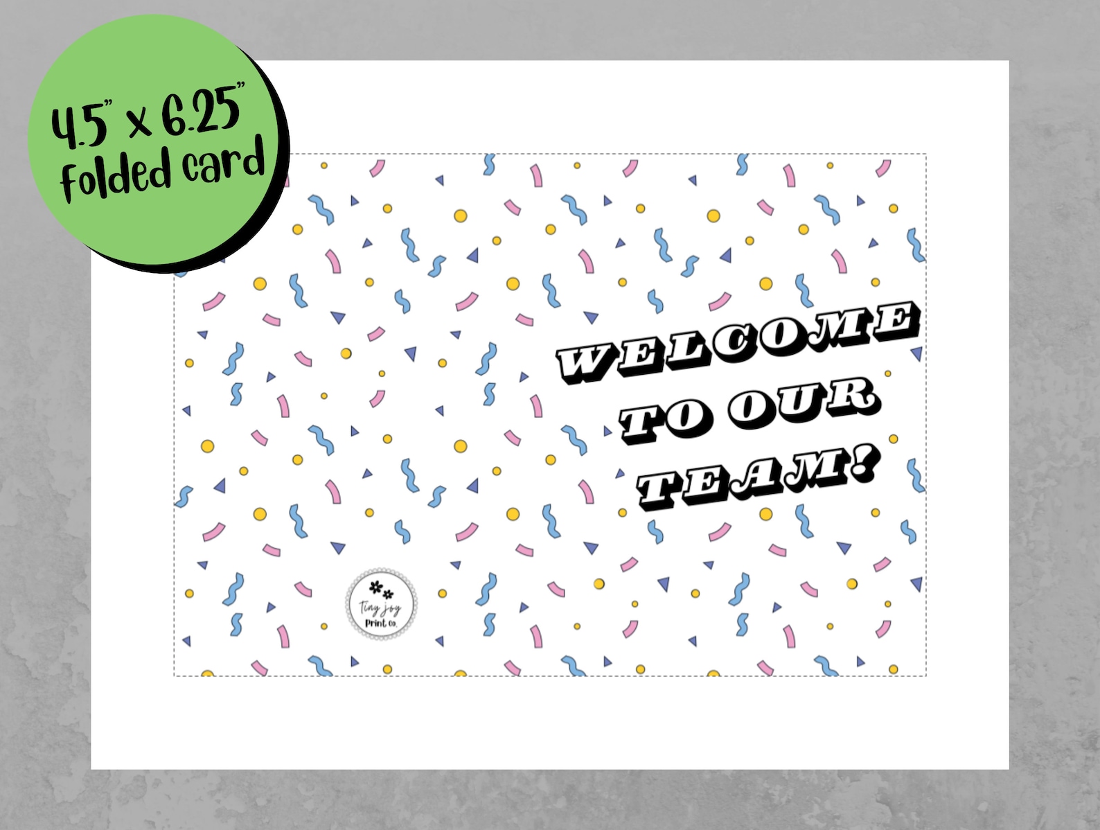 Printable Welcome Card - Welcome to Our Team - Instant Download - Etsy