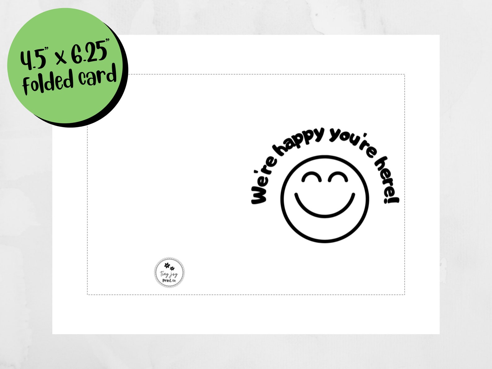 Printable Welcome Card - Instant Download - Etsy