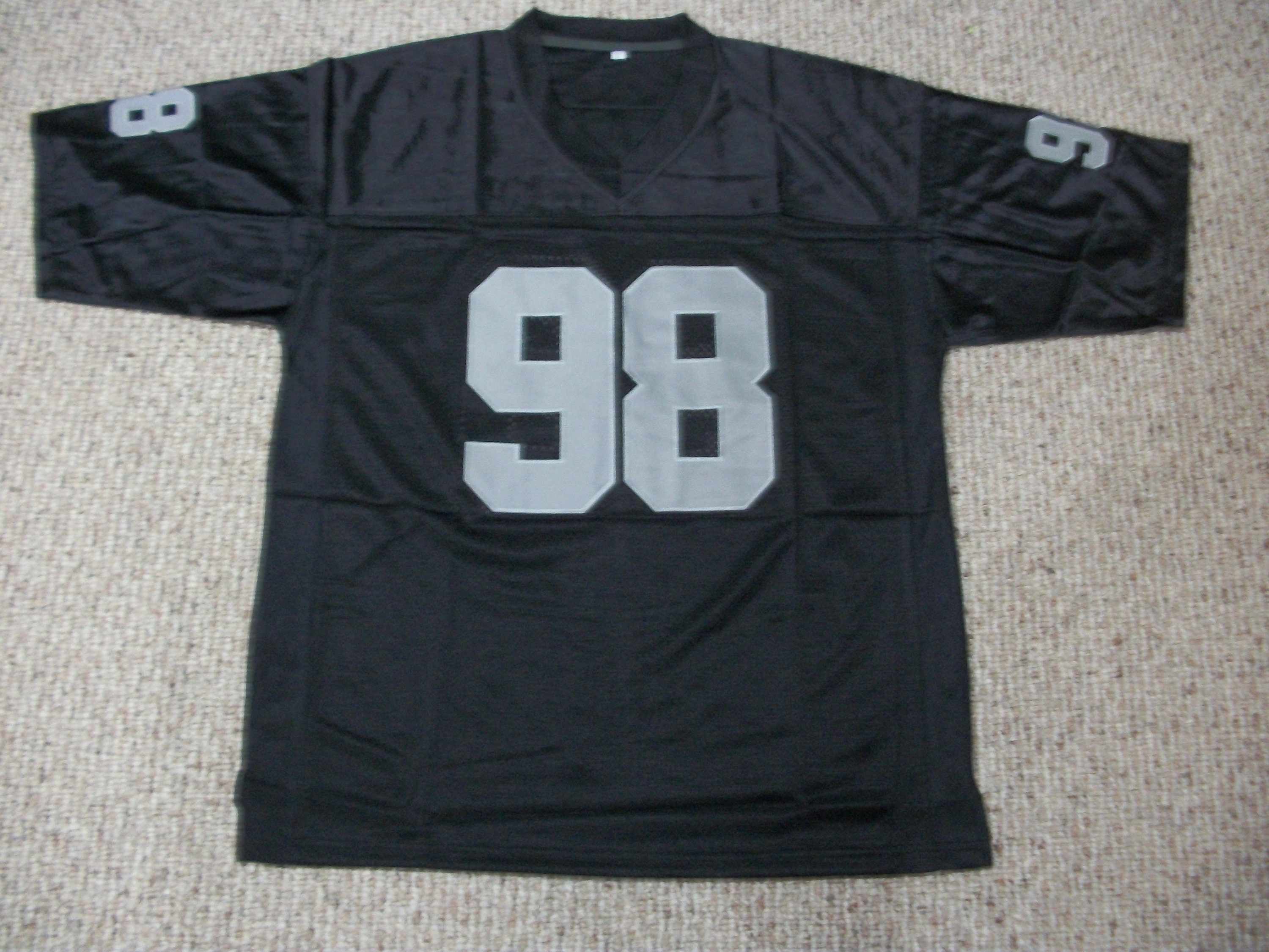 Maxx Crosby #98 Sewn Stitched Custom Jersey Black Las Vegas All Adult ...