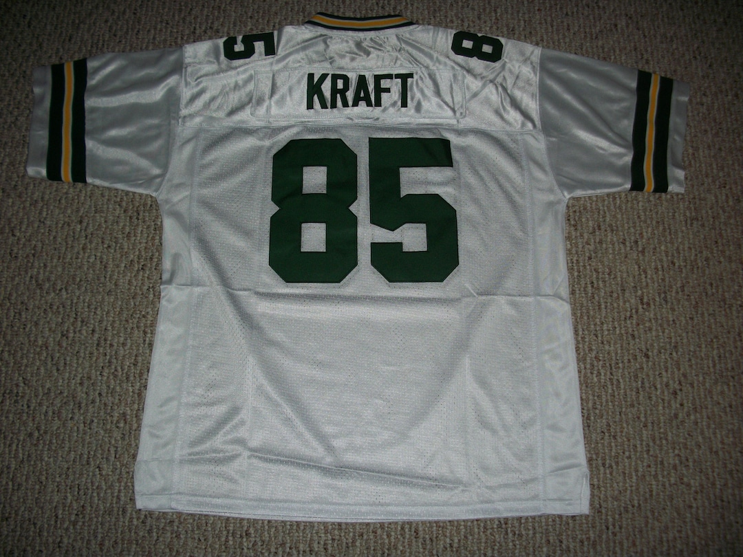 Tucker Kraft #85 Sewn Stitched Custom Jersey Green Bay White All Adult ...