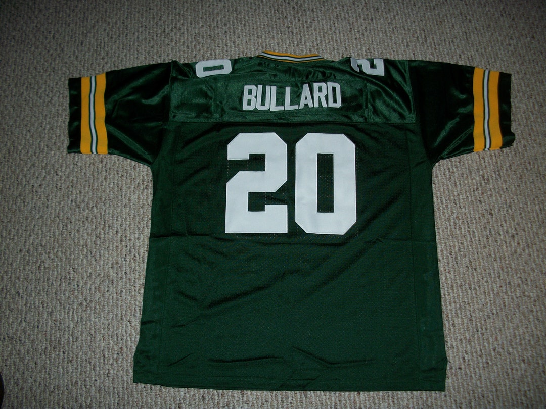 Javon Bullard #20 Sewn Stitched Custom Jersey Green Green Bay All Adult ...