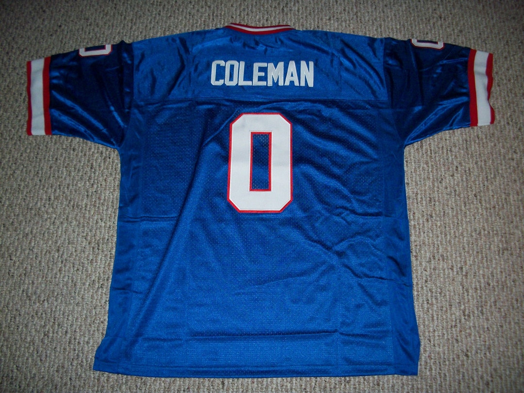 Keon Coleman #0 Sewn Stitched Custom Jersey Blue Buffalo All Adult ...