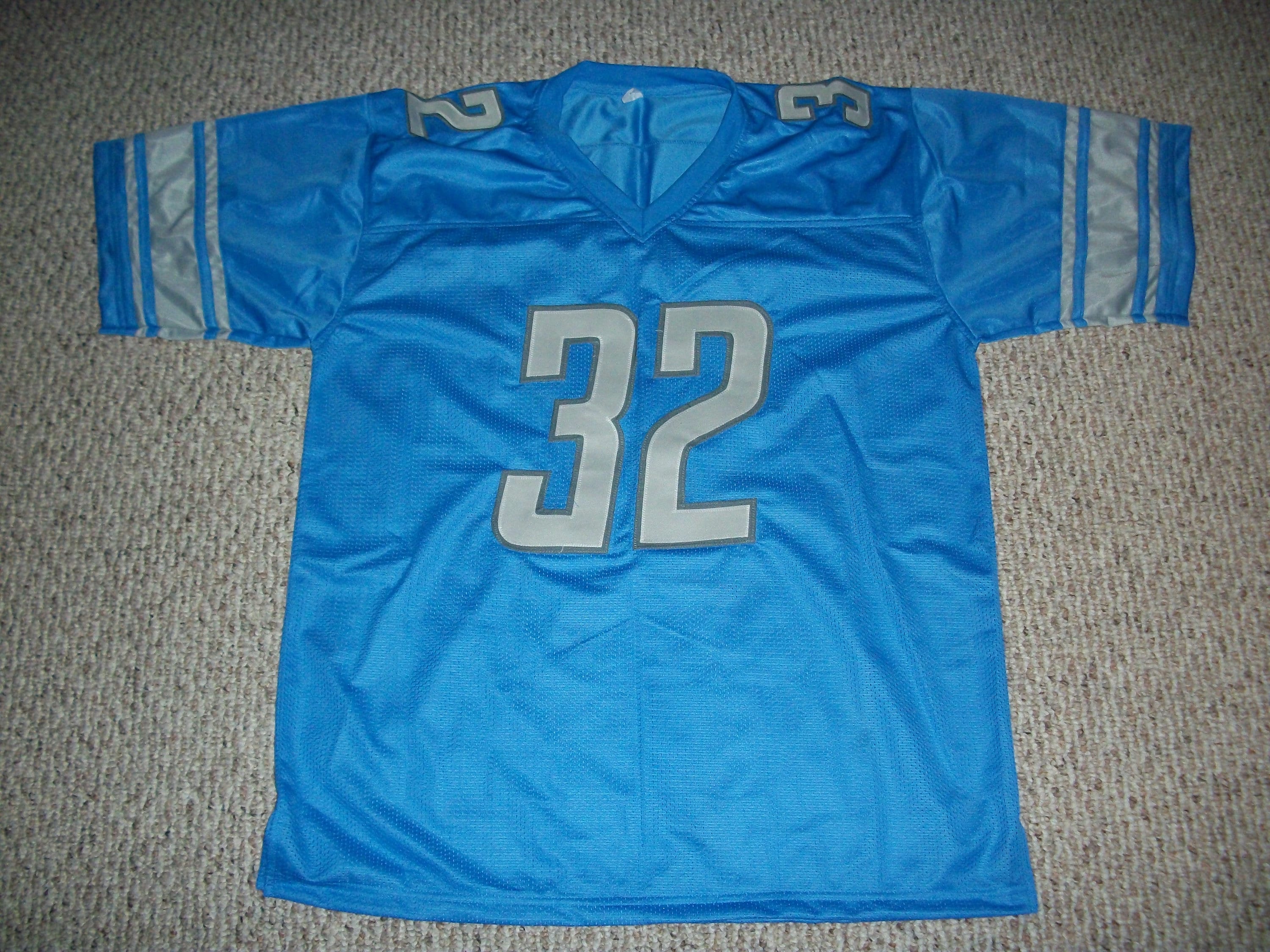 Brian Branch 32 Sewn Stitched Custom Jersey Detroit Blue All Adult ...