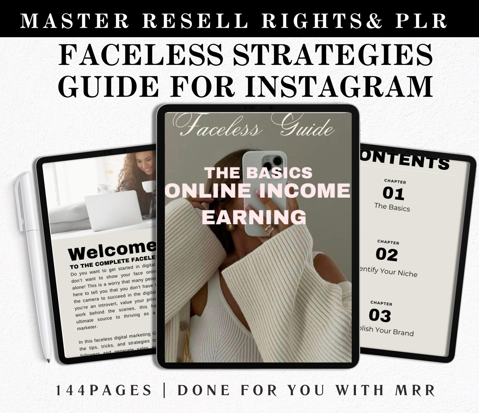 Faceless Instagram Guide | Master Resell Rights | Digital Marketing ...