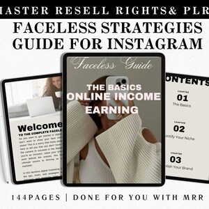 Faceless Instagram Guide | Master Resell Rights | Digital Marketing ...