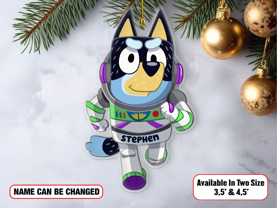 Bluey Family Christmas Ornament Custom Christmas Bluey - Etsy