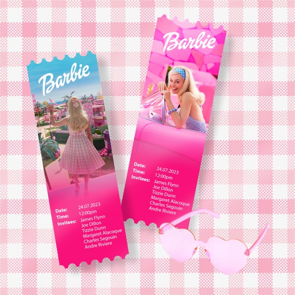 Printable Barbie Movie Ticket - Etsy