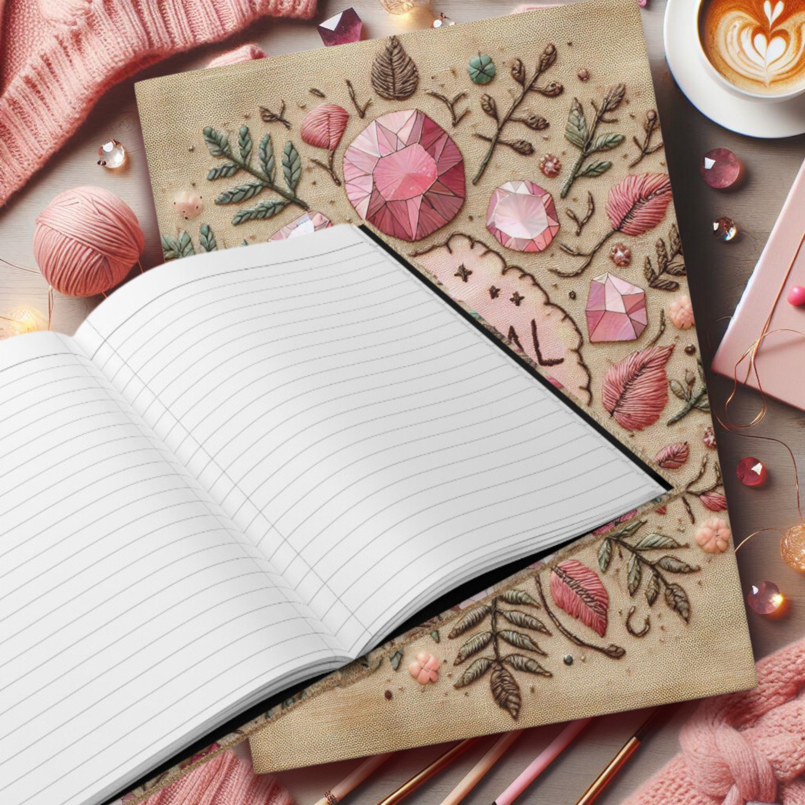 Spiritual Sparkles Embroidery-inspired Journal - Etsy