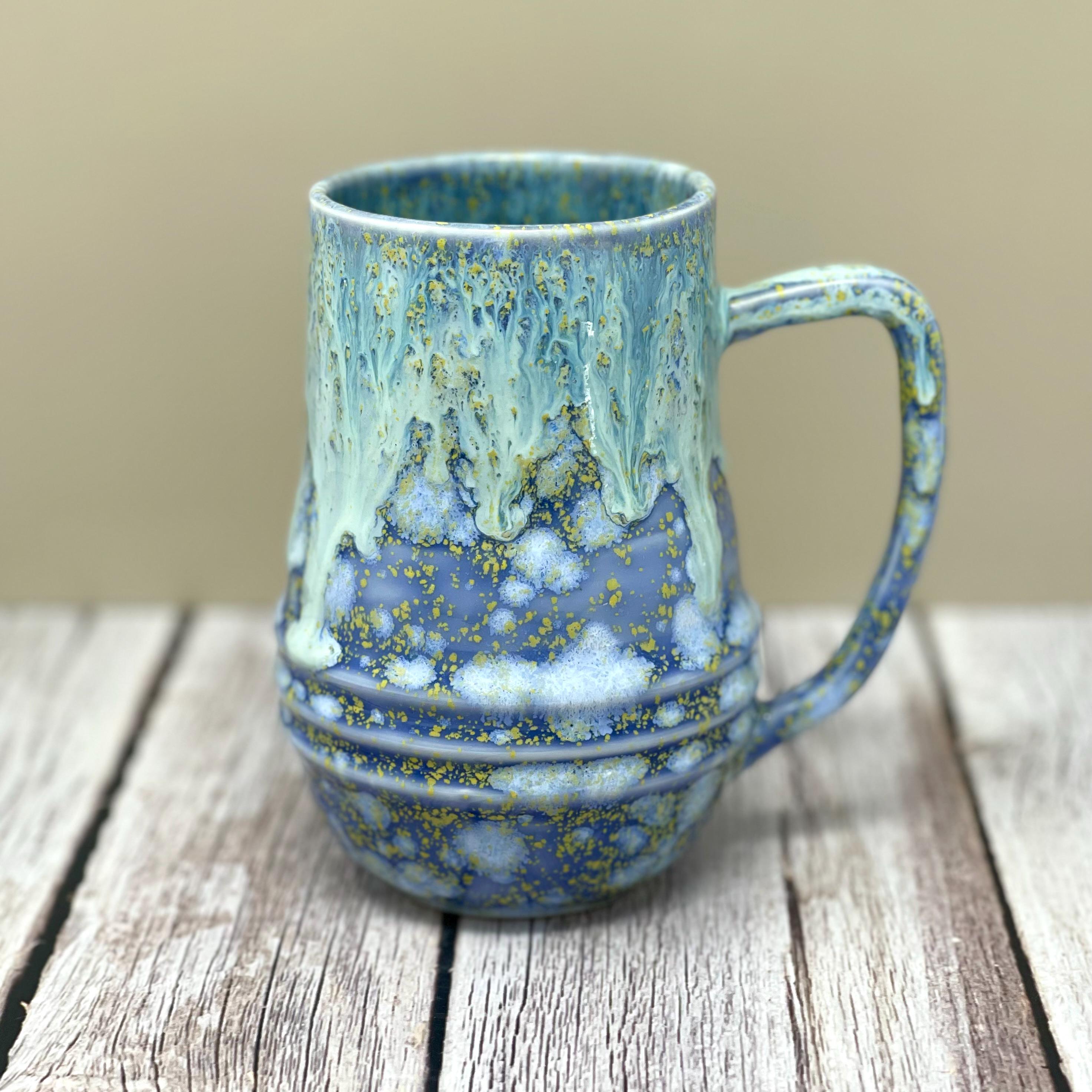 Drippy Purple Mug 12oz Porcelain Handmade Ceramic Mug - Etsy