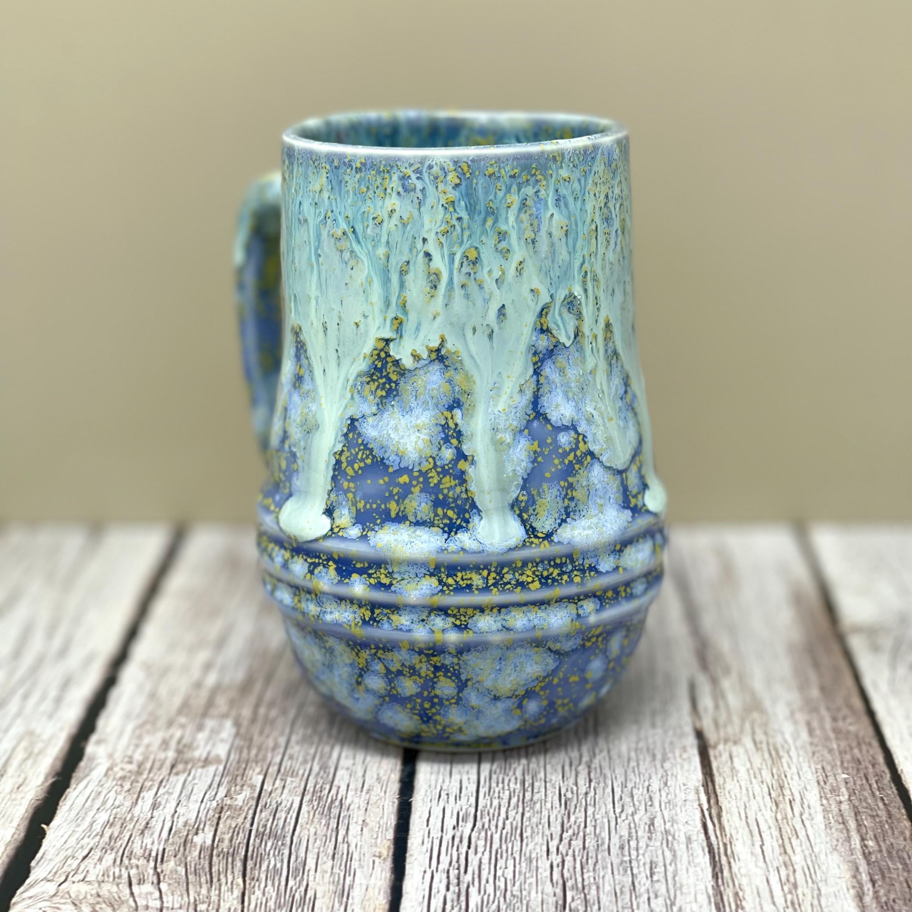 Drippy Purple Mug 12oz Porcelain Handmade Ceramic Mug - Etsy