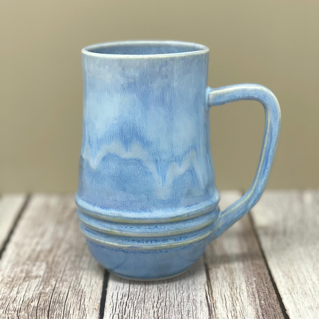 Sky Blue Mug | 13oz | Porcelain | Handmade Ceramic Mug - Etsy