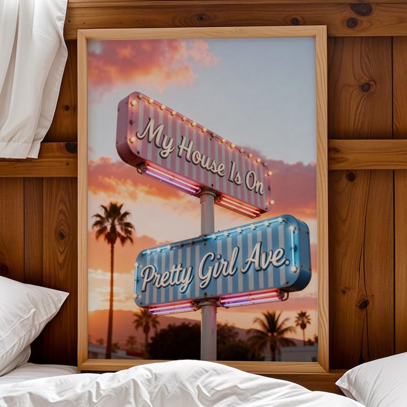 Pretty Girl Ave Sign - Etsy