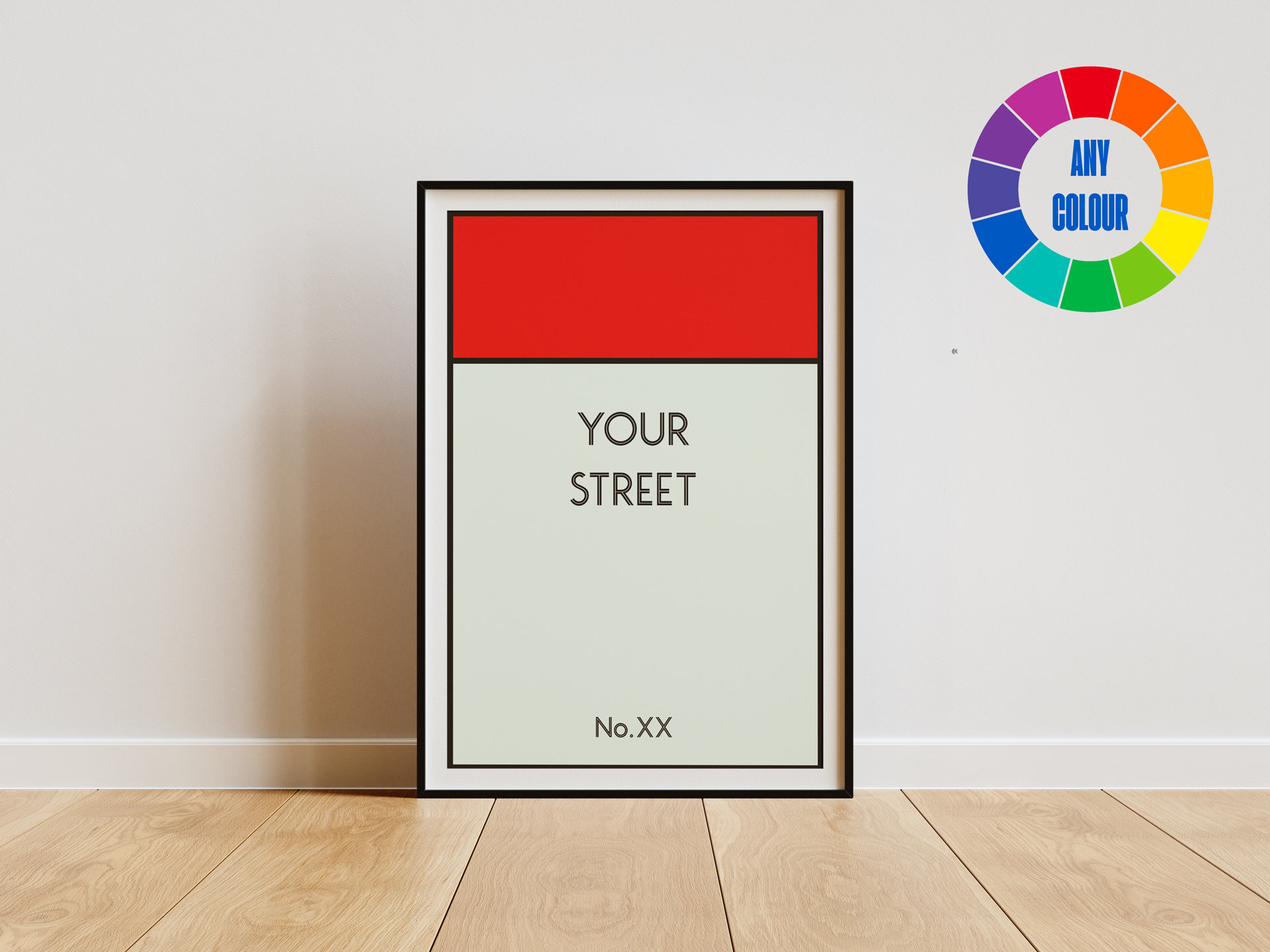 Customized Monopoly Board Game Art Print Personalize With Your Street ...