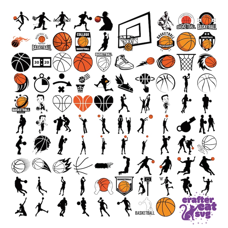 270 Basketball Svg Bundle - Basketball Svg, Dxf, Eps, Png, Pdf ...