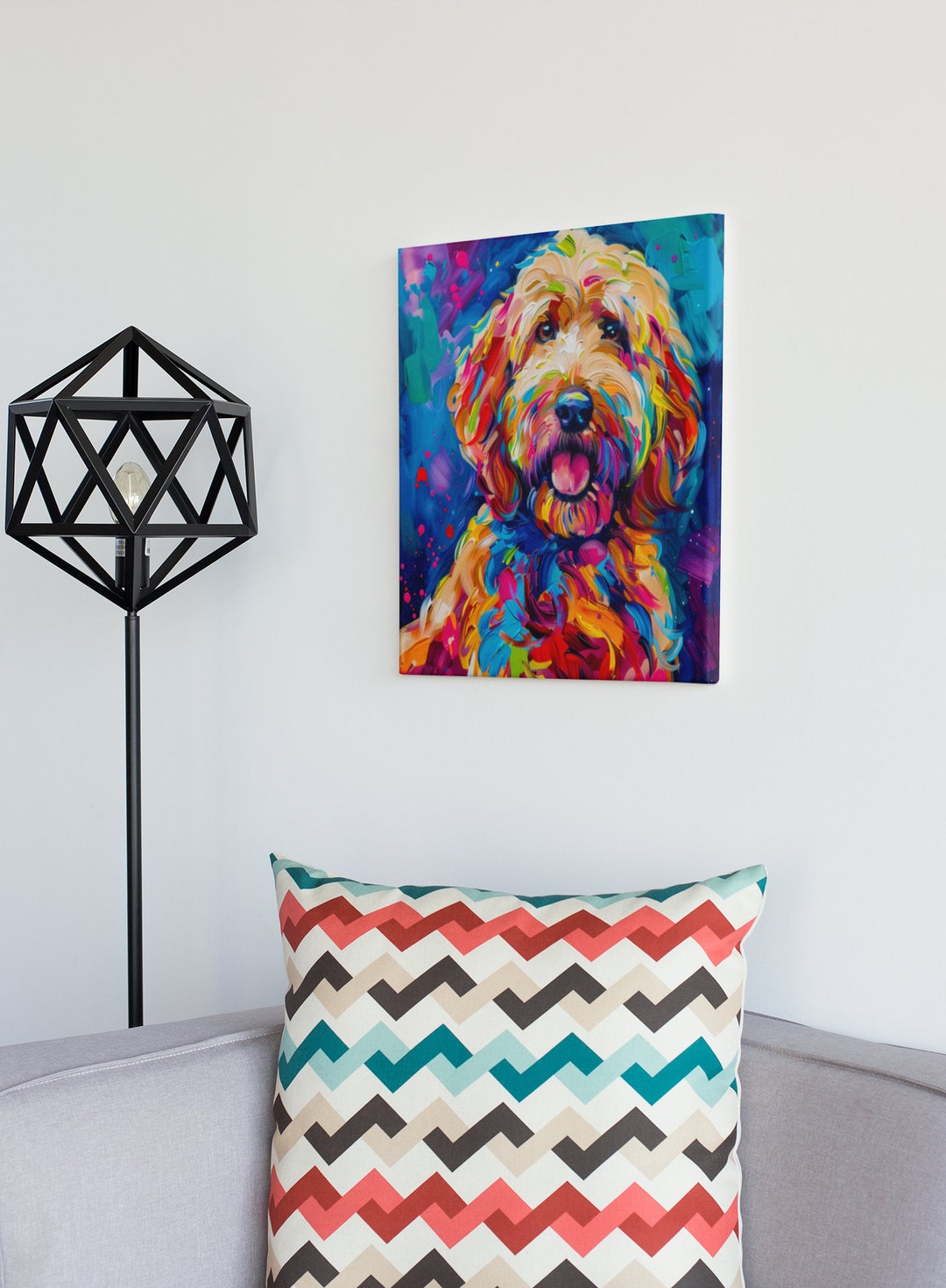 Abstract Goldendoodle Digital Art Perfect for Prints - Etsy