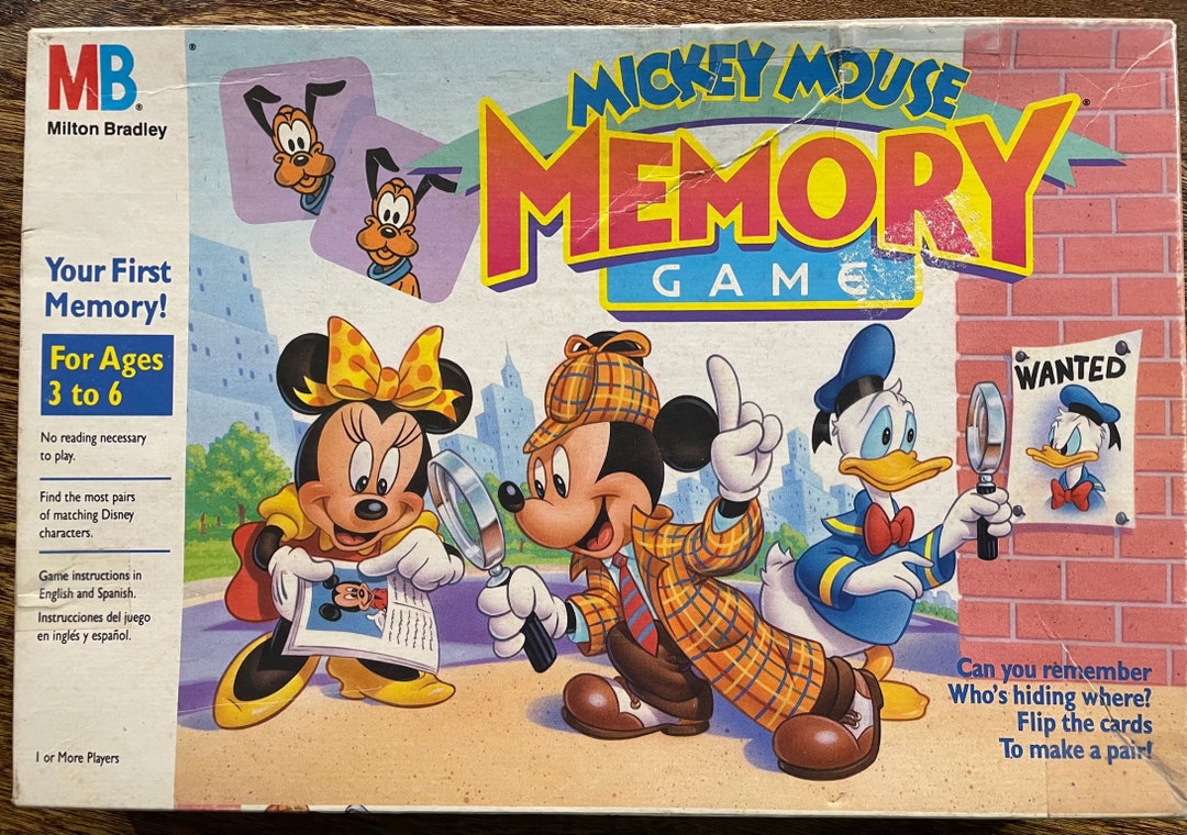 Mickey Mouse Memory Game - Etsy
