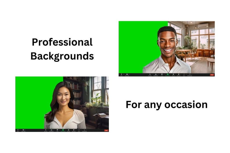 4 Zoom Backgrounds, Zoom Background Office, Zoom Background Home Office ...
