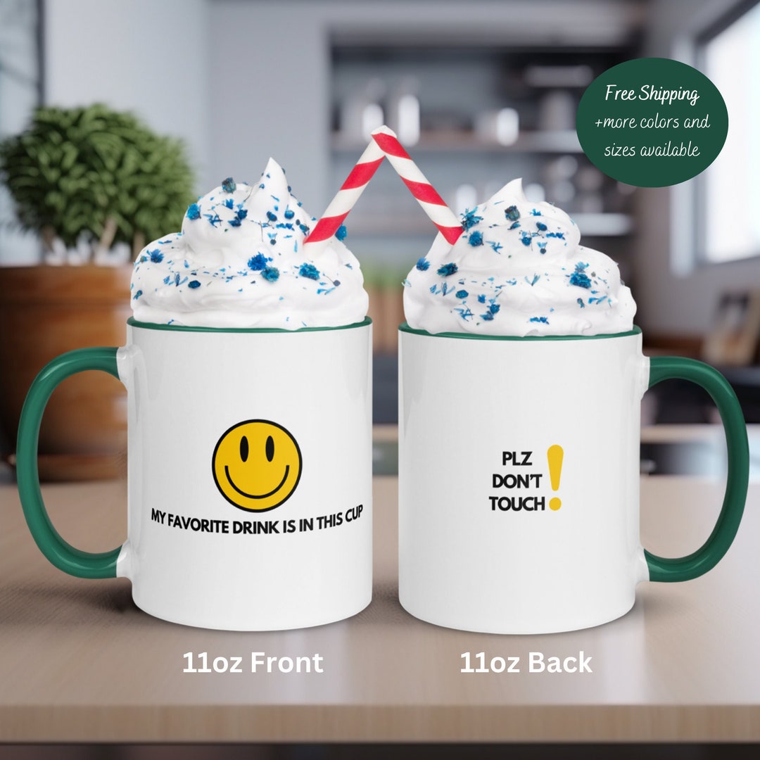 Smiley Face Happy Mug Happy Face Mug 11oz and 15oz Ceramic Coffee Mug ...