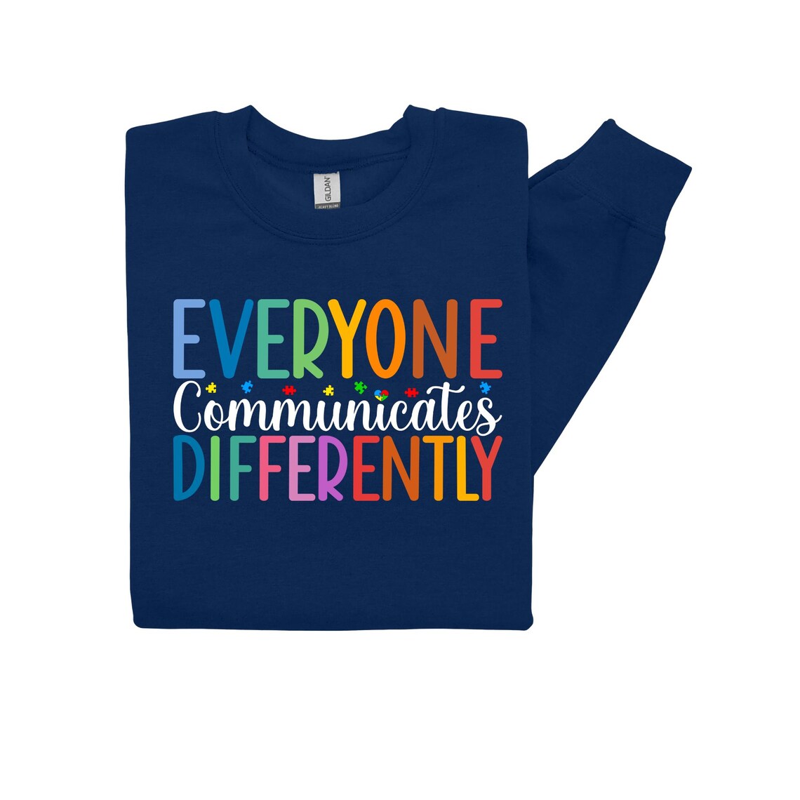 Everyone Communicates Differently Png, Autism Awareness Png, Mental ...