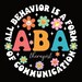 ABA Therapist, Behavior Analyst Autism Therapy RBT Floral,autism ...