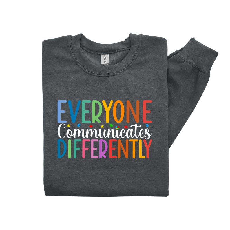 Everyone Communicates Differently Png, Autism Awareness Png, Mental ...
