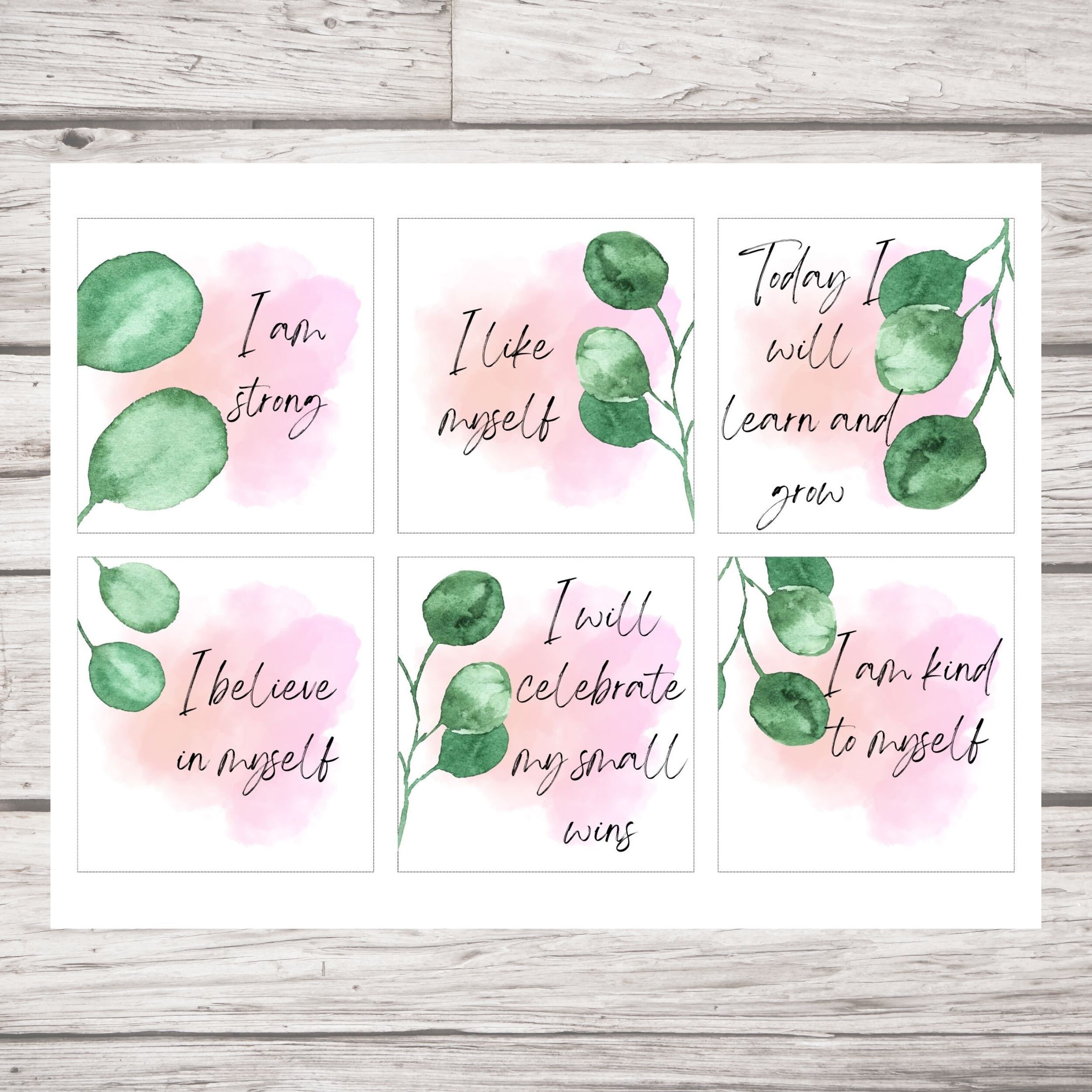 30 Self-love Printable Affirmation Cards for Women Instant Download ...
