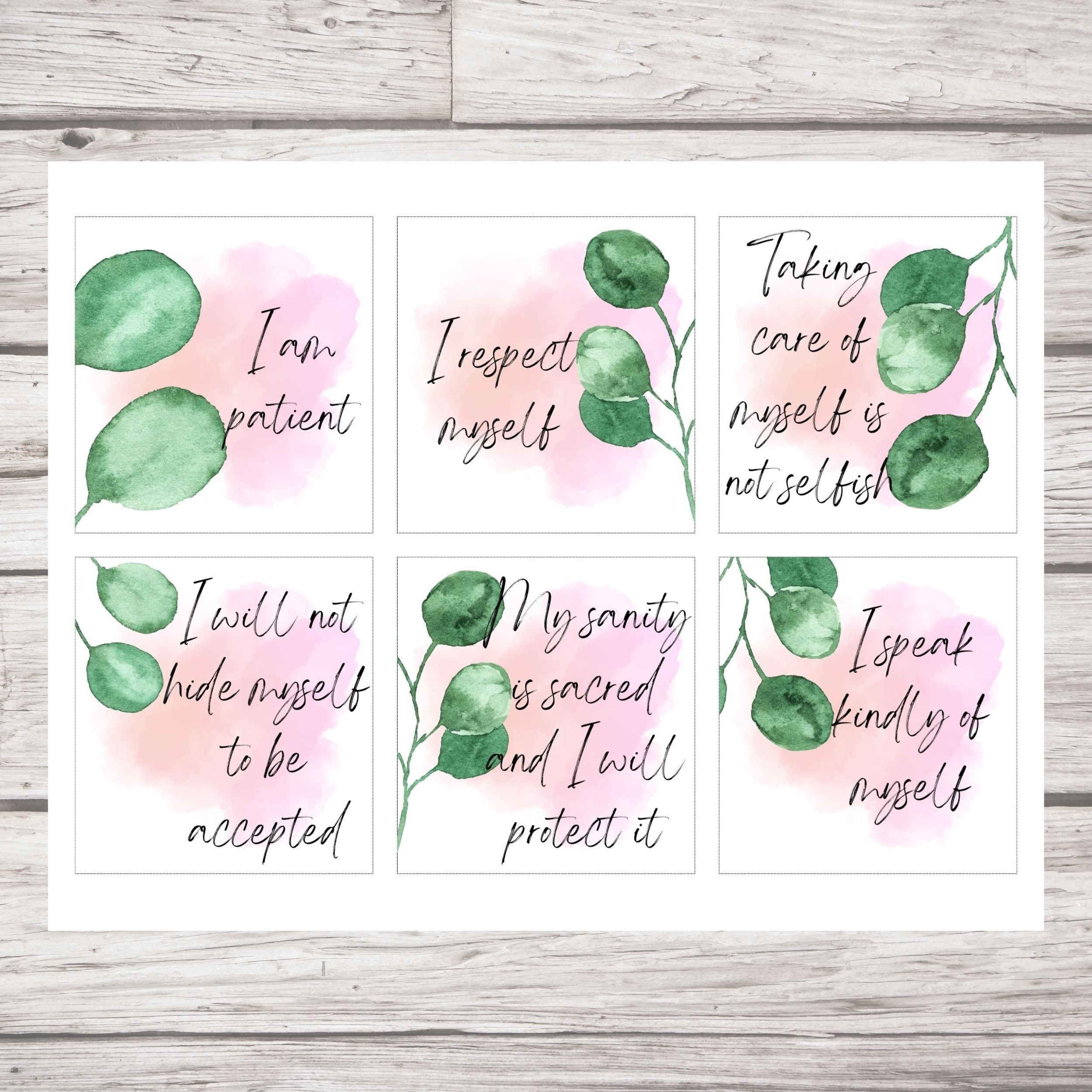 30 Self-love Printable Affirmation Cards for Women Instant - Etsy