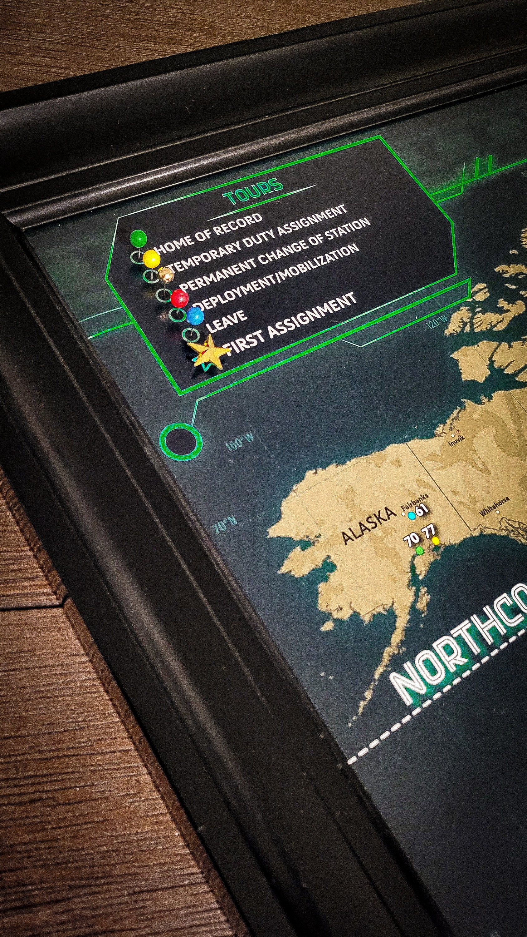 DTS Map: Military Travel Map Detailing Your Military Service - Etsy