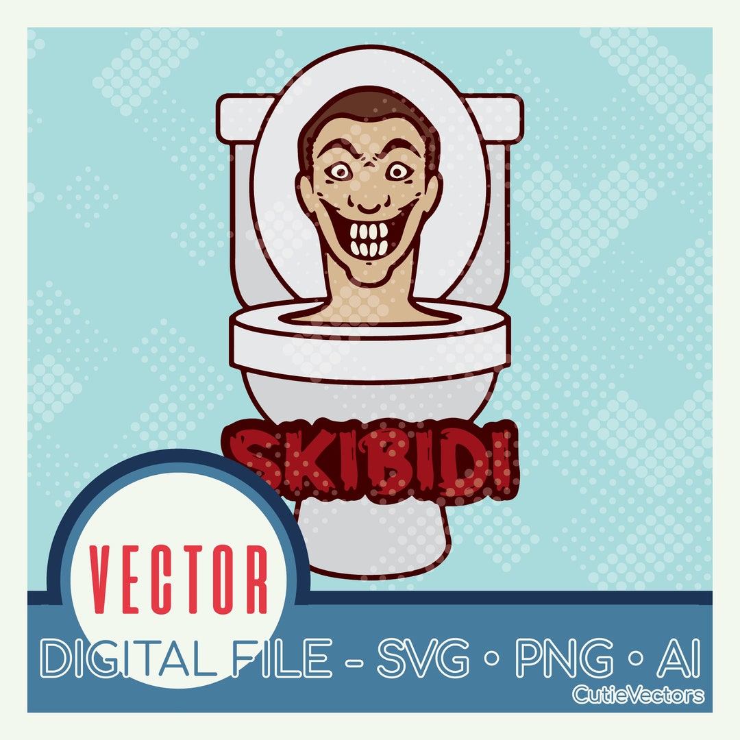 Skibidi Toilet SVG Digital Vector for Cricut Layered Art - Etsy Portugal