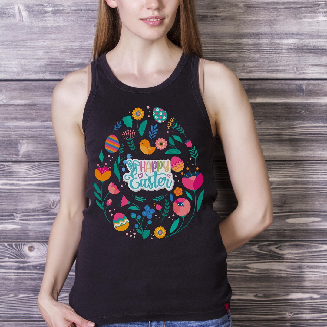 Happy Easter Tank Top, Stylish Unisex Garment-dyed Tank, Gift for Him ...