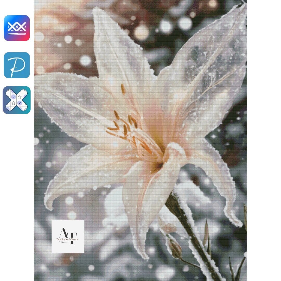 Winter Flower Pattern for Cross Stitch PDF XSD SAGA - Etsy