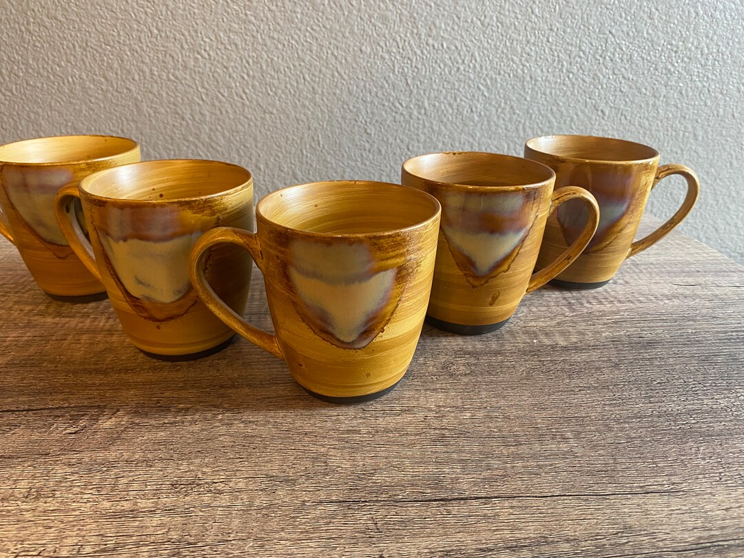Sango Splash 4951 Stoneware Mugs - Etsy