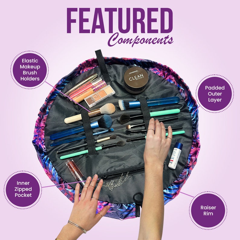 Messyme Makeup Bag Organizer Magic Cosmetics Pouch Drawstring Makeup ...