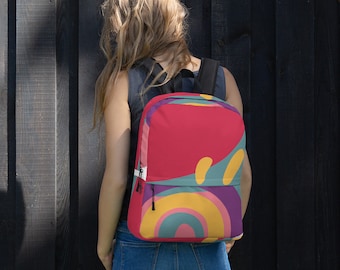 Colorful Rainbow Backpack - Etsy