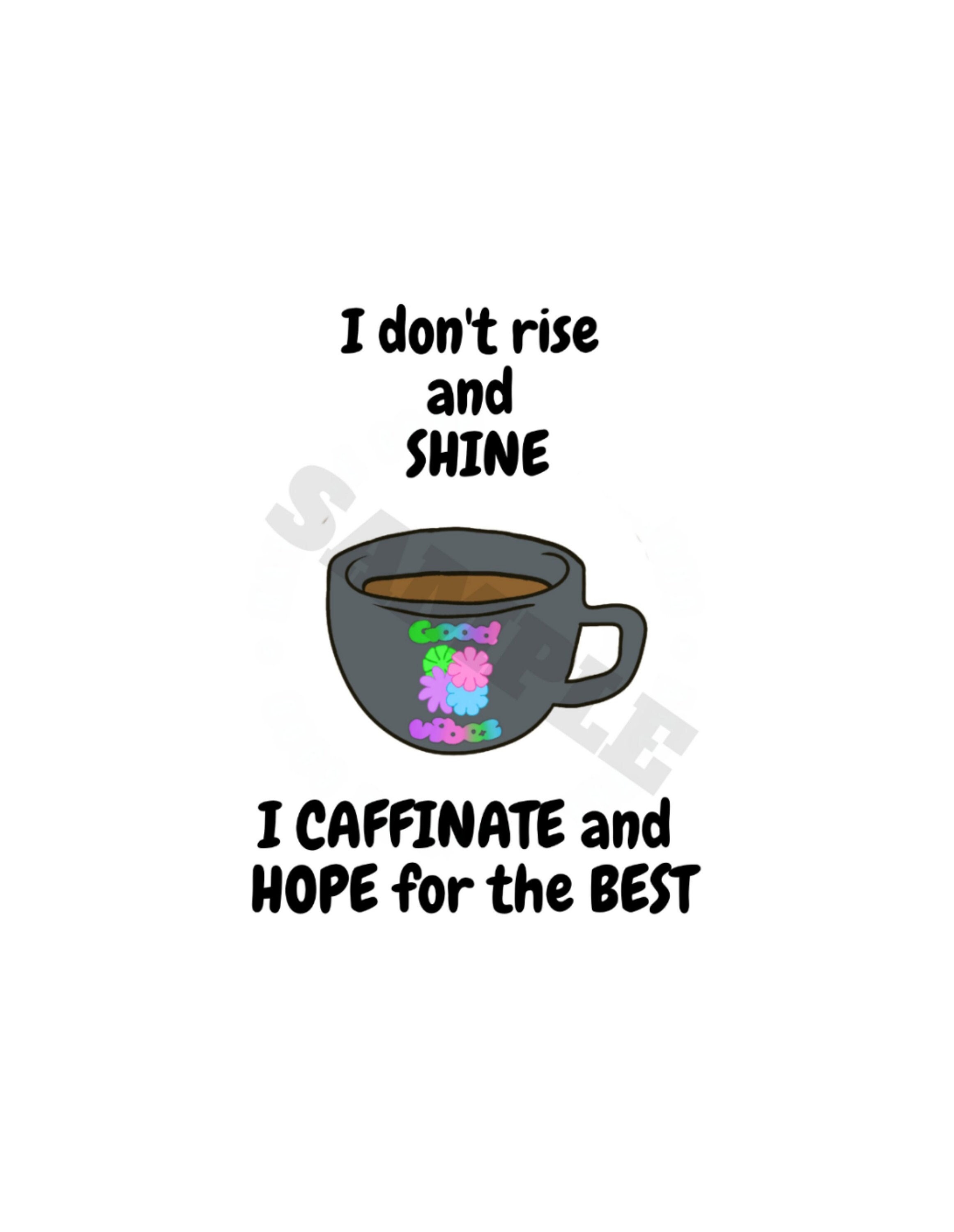 Caffinate Digital PNG Download - Etsy