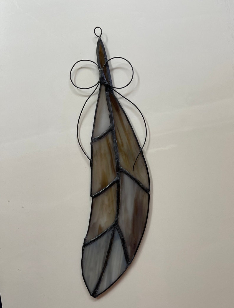 Native American Inspired Stained Glass Bird Feather Tribal Sun Catcher ...