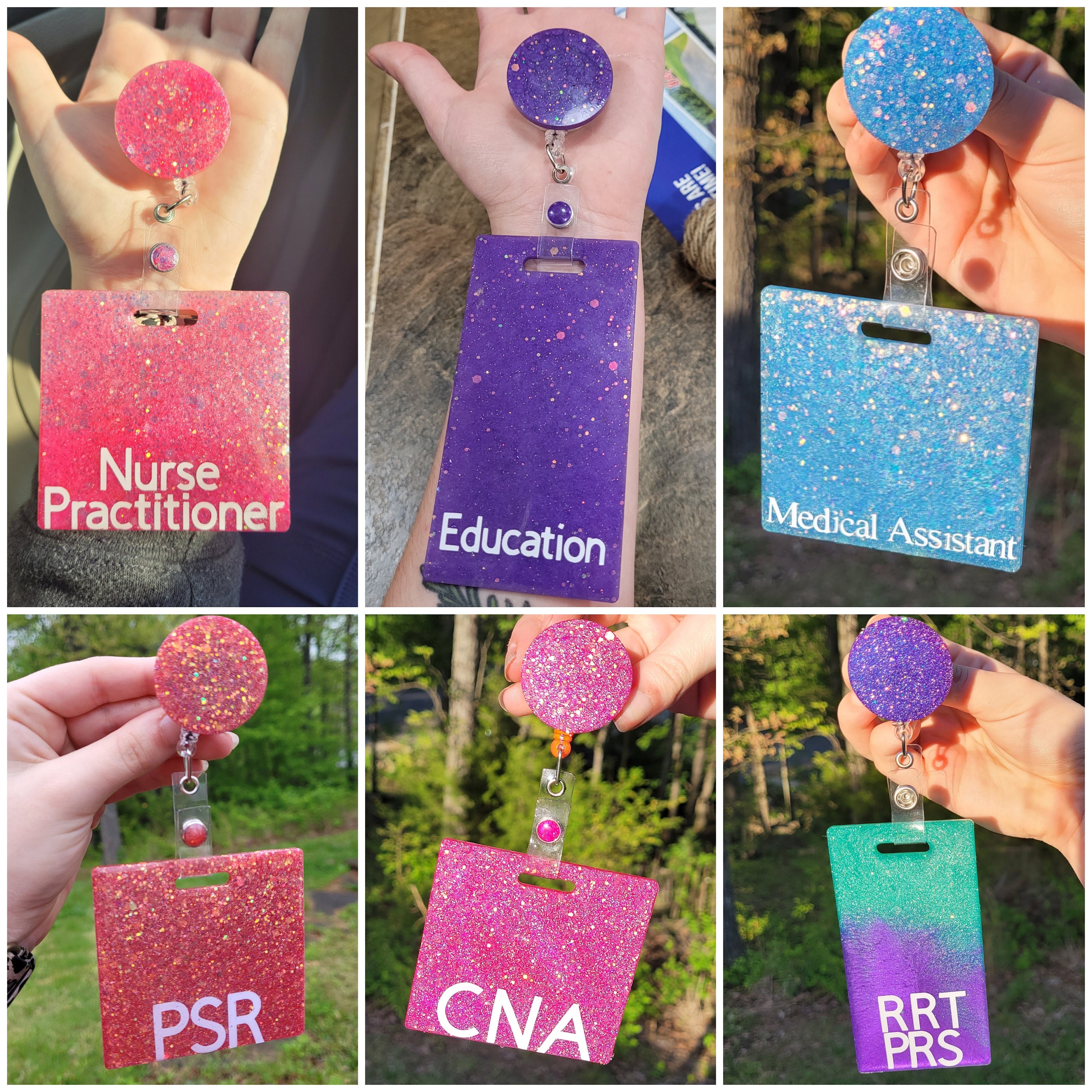 Badge Set- Badge Reel and Badge Buddy, Gift Set - Etsy