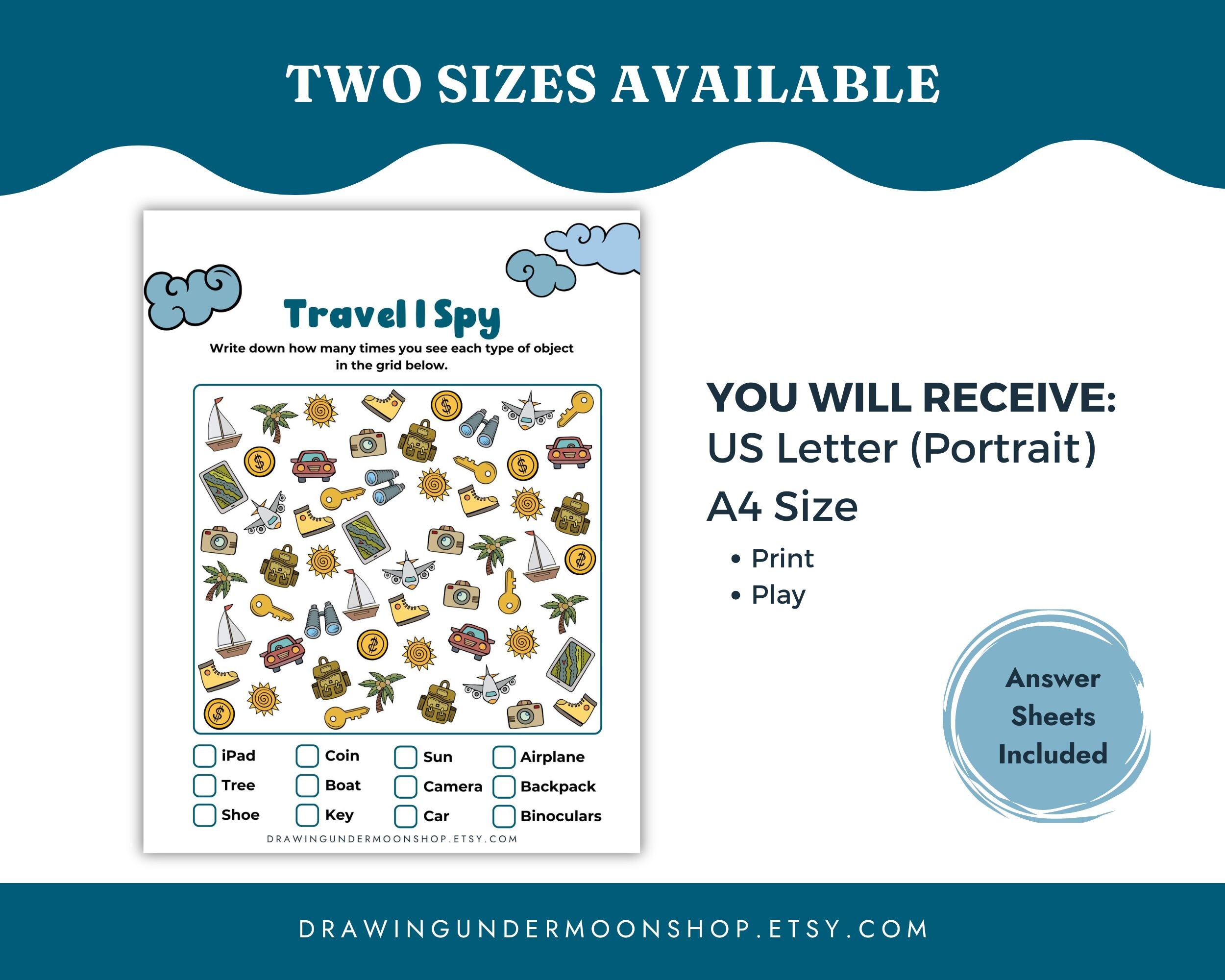 Printable Airplane Games: Kids Travel Activity Bundle (digital Download ...