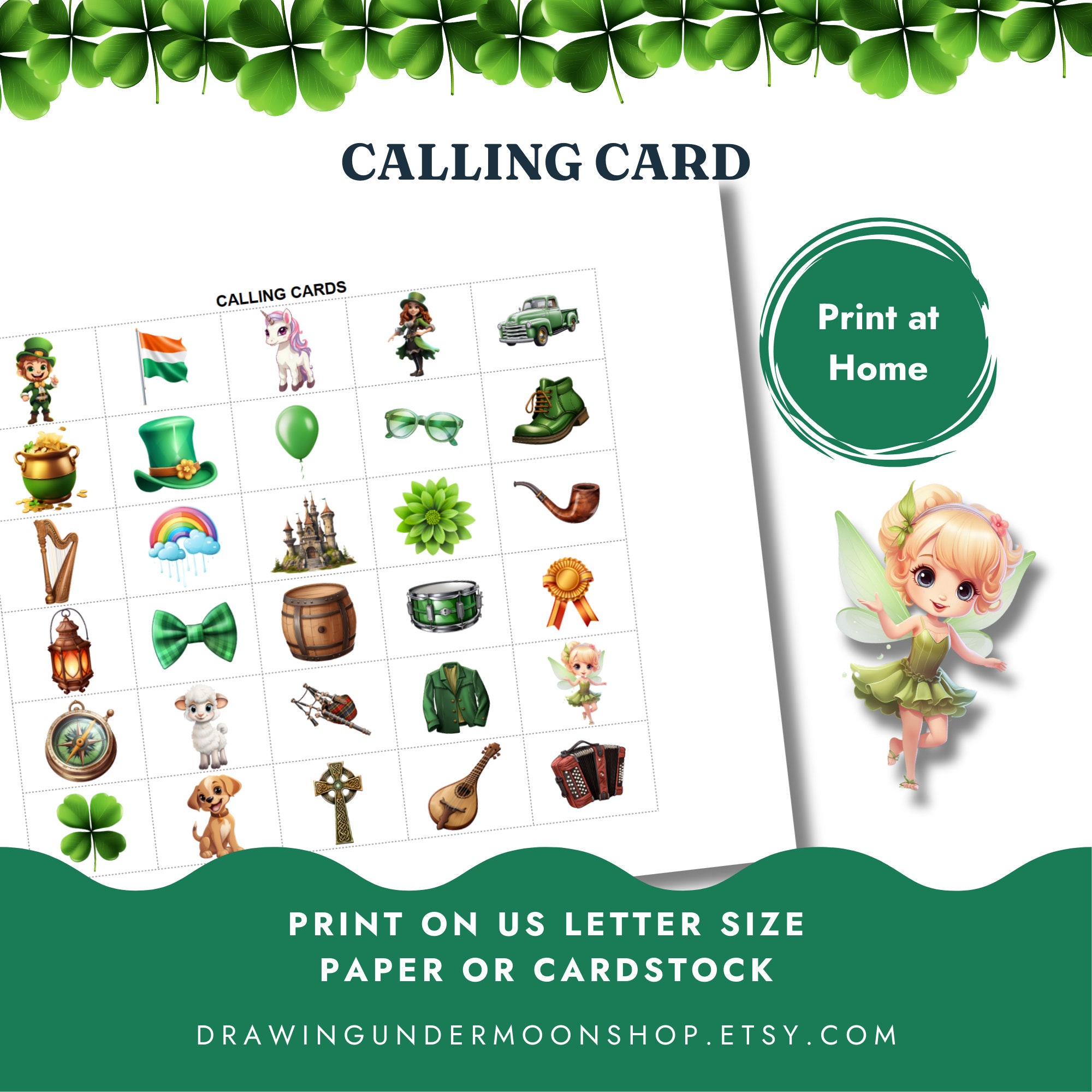 Printable St Patricks Day Bingo Kit, Irish Bingo Game, Fun and Festive ...