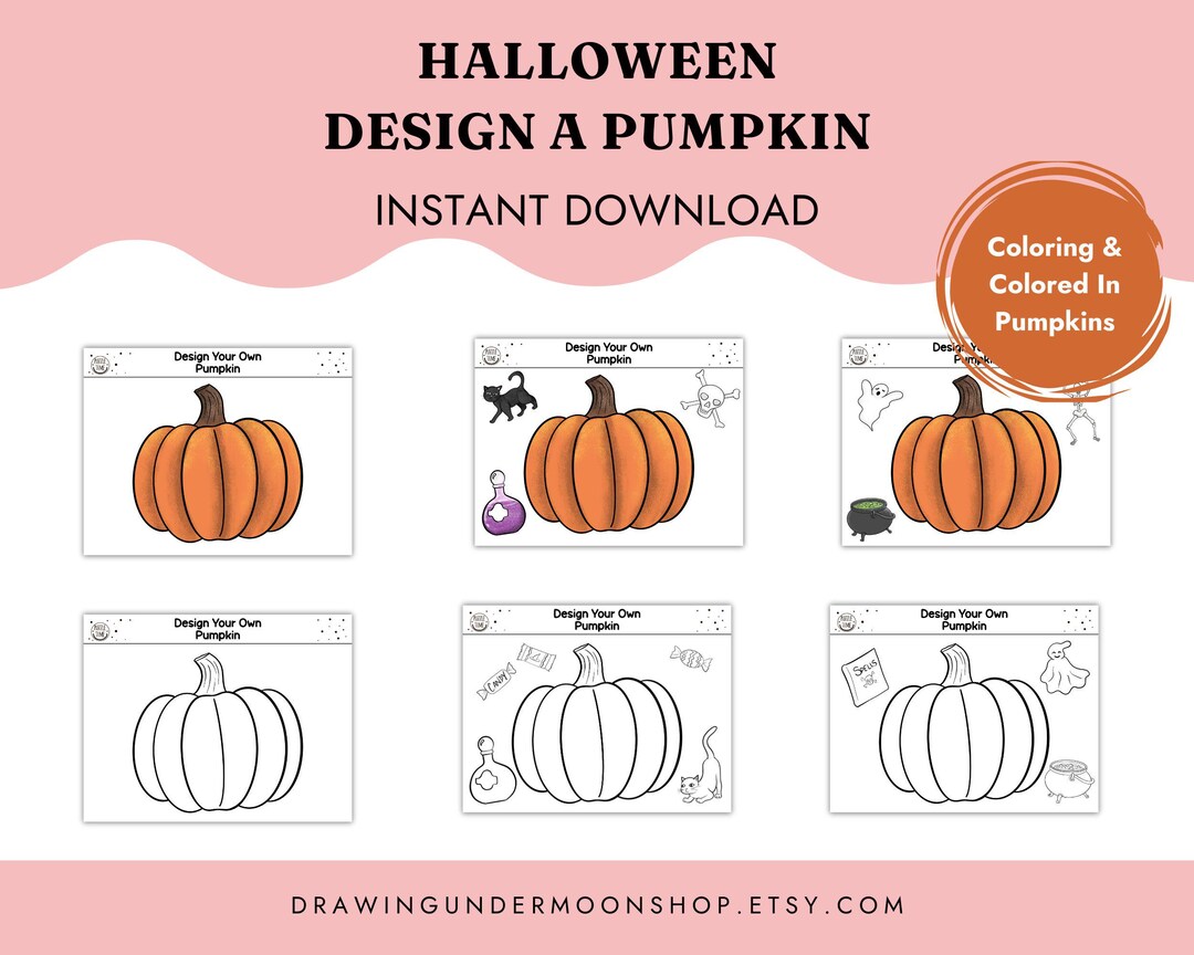 Design a Halloween Pumpkin Printable, Build a Craft Printable, Pumpkin ...