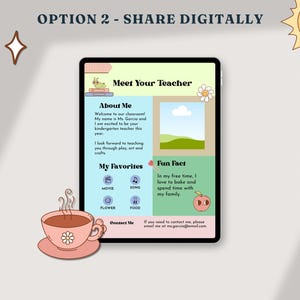 Groovy Meet the Teacher Printable Template, Retro Back to School ...