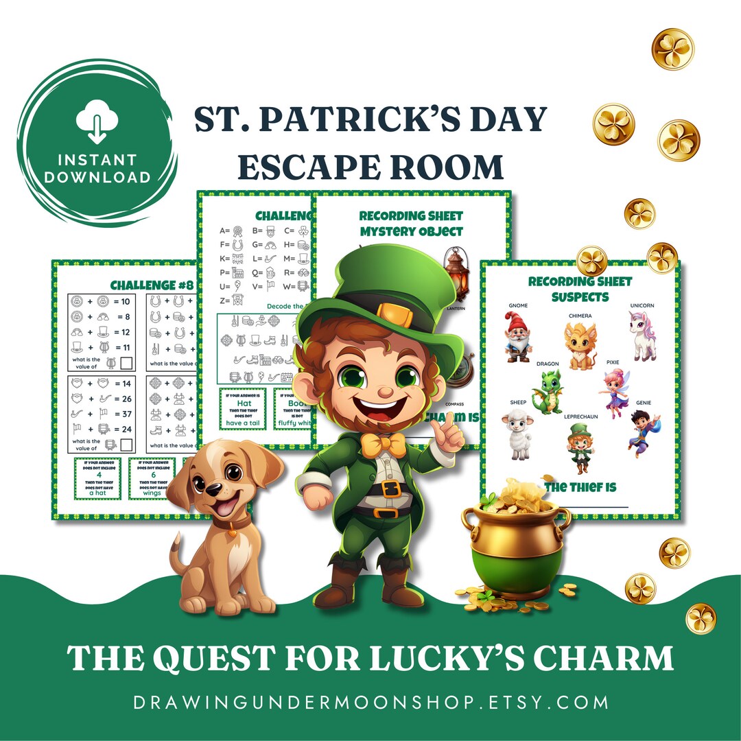 The Quest for Luckys Missing Charm Escape Room Game for Kids, Fun and ...