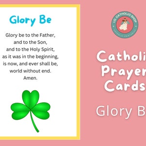 Catholic Prayer Card and Poster Pack, Small Colourful Prayer Cards for ...