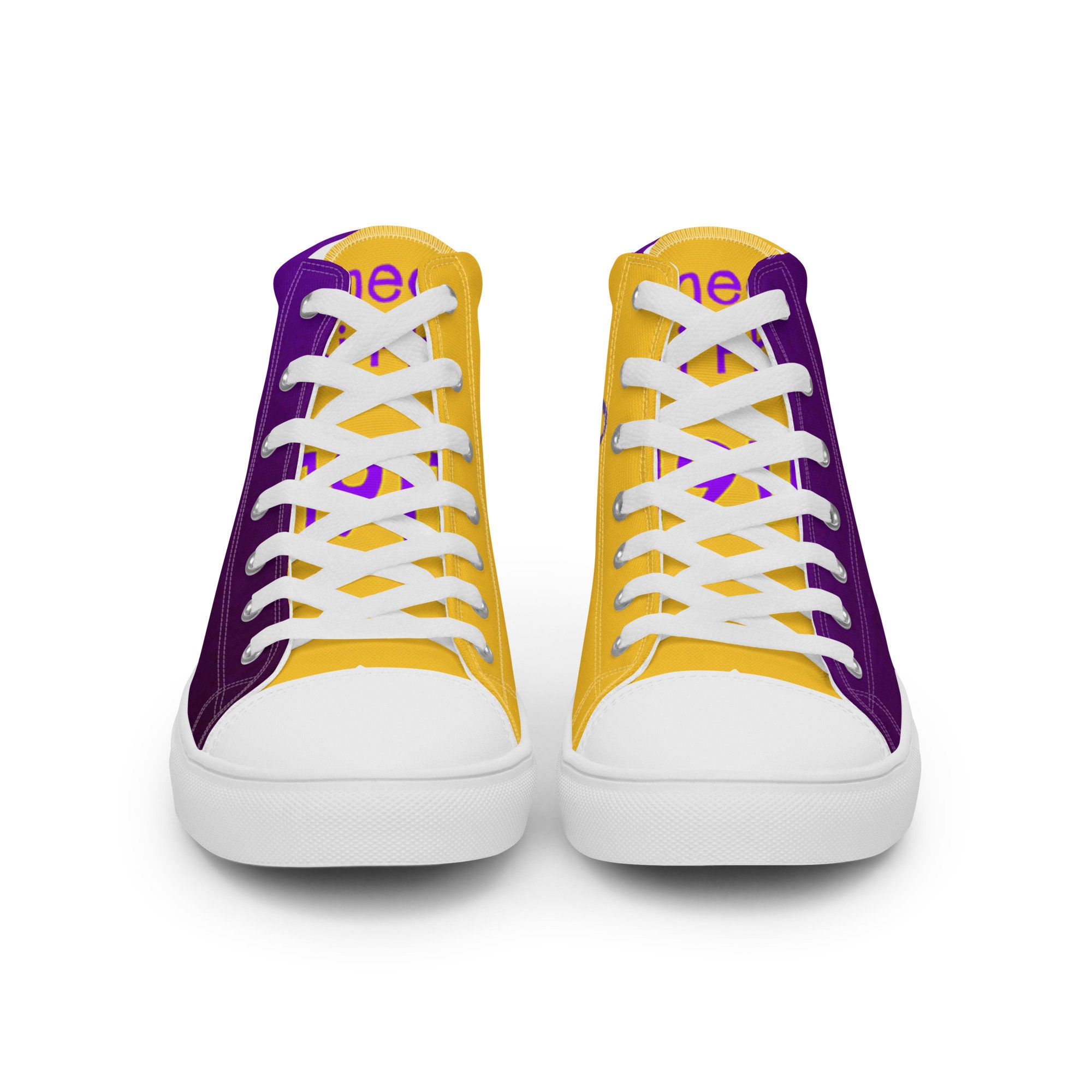 Omega Psi Phi Mens High Top Canvas Shoes - Etsy