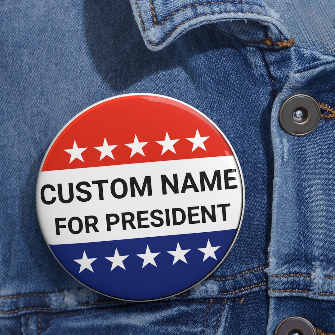 Personalized for President Pin Button, Election 2026, Vote 2026 ...