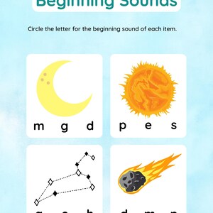 Preschool Outer Space Unit - Digital Download - Etsy