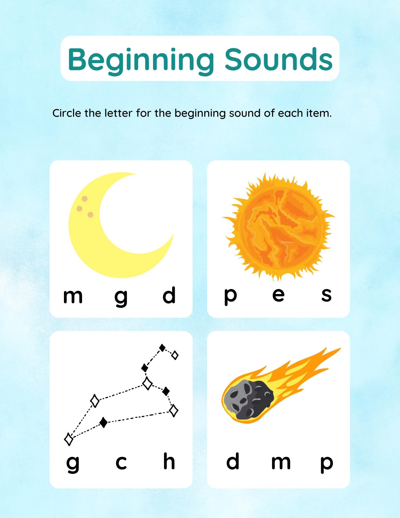 Preschool Outer Space Unit - Digital Download - Etsy