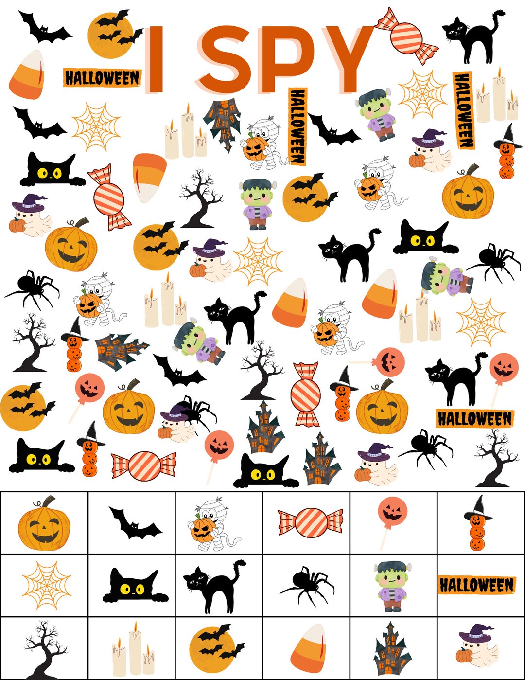 Halloween I SPY - Etsy