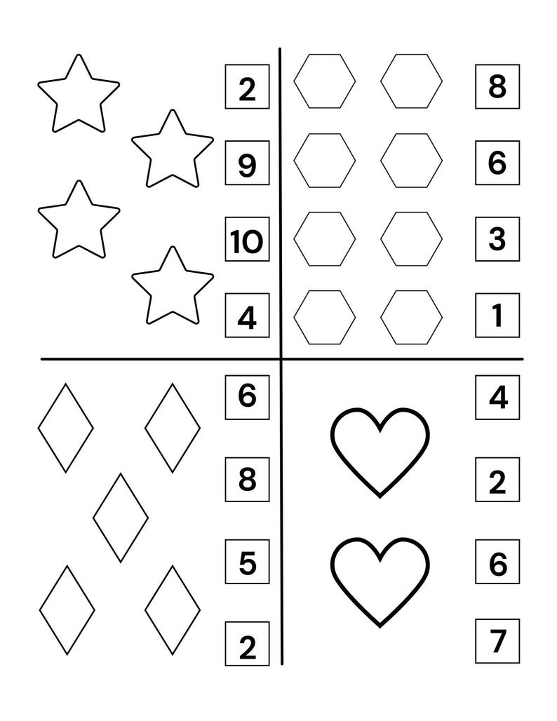 Count and Color Workbook for Kids – Numbers 1 to 10 (50 Fun Pages!) - Etsy