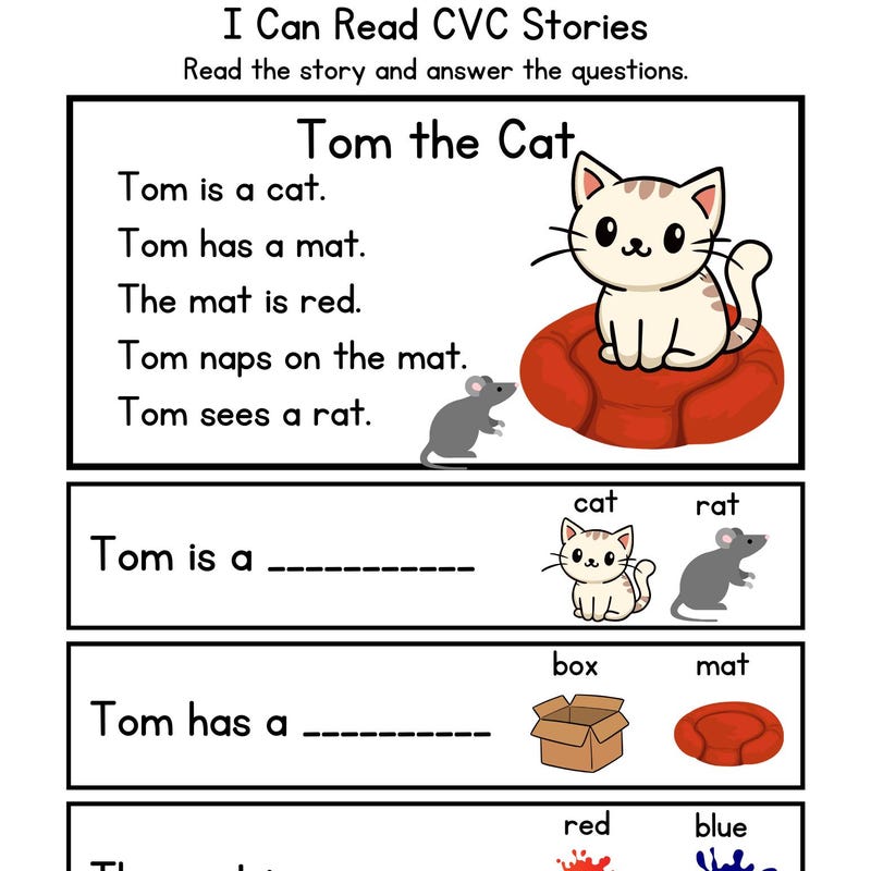 Kindergarten Reading Unit - Etsy